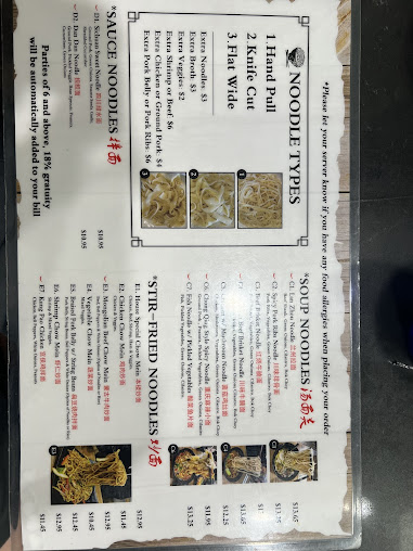 The Magic Noodle Restaurant Menu | Authentic Hand-Pulled Noodles in Las ...