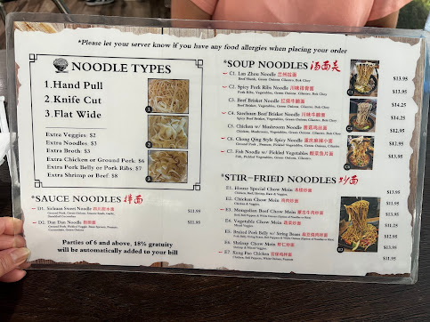 The Magic Noodle Restaurant Menu | Authentic Hand-Pulled Noodles in Las ...
